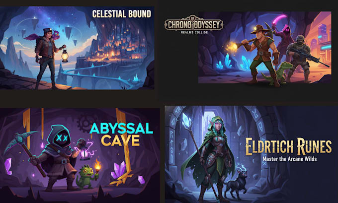 Design eye catching steam capsule art, game poster and steam artwork by ...