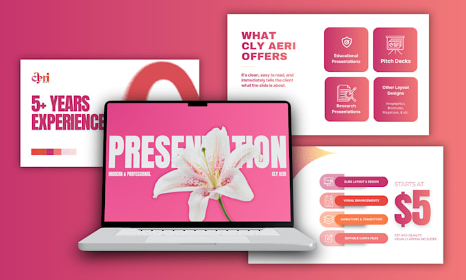 Layout modern and high quality presentation by Clyaeri | Fiverr