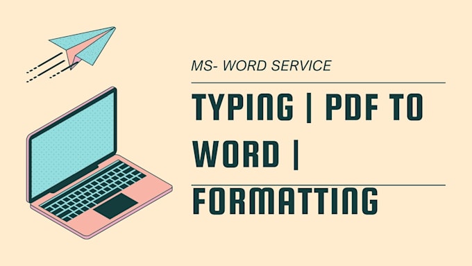 Do ms word typing, formatting and pdf to word by Tushar_4763 | Fiverr