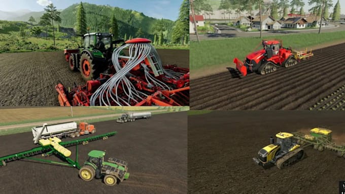 Create custom farming simulator maps and tractor for farming by Kenzy_n ...