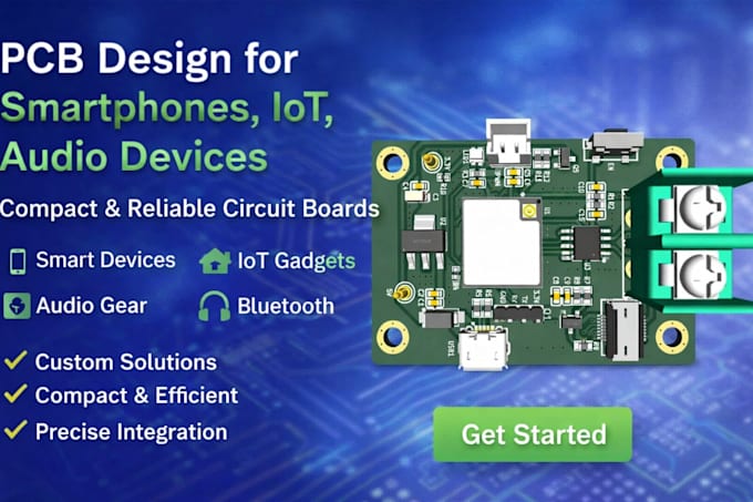 Pcb design for smartphones iot ,audio devices compact reliable circuit ...