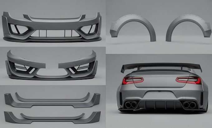 Diseñar kit de carrocería personalizado, kit widebody, piezas de coche ...