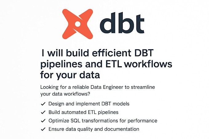Build efficient dbt pipelines and etl workflows for your data by ...