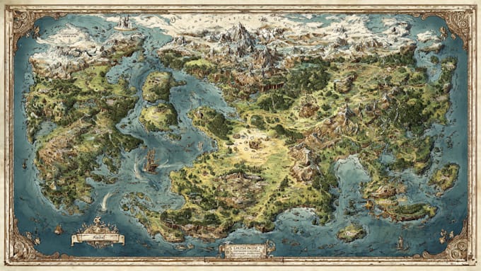 A custom battle map for dnd, fantasy, rpgs by Dynnandolph | Fiverr
