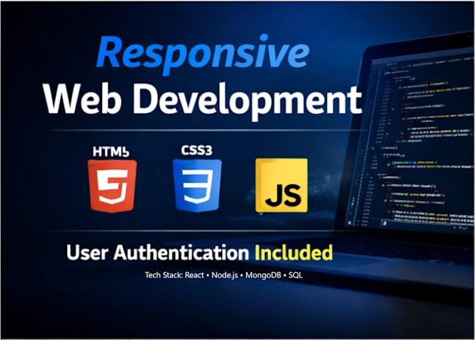 Build a modern responsive website with login and dashboard by Prince_nwigwe | Fiverr