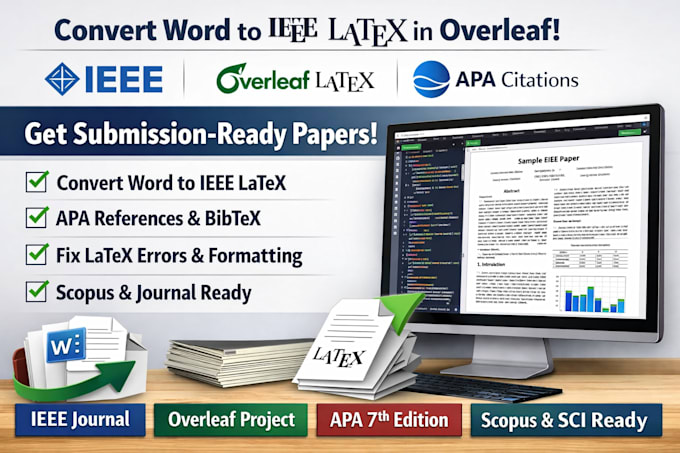 Convert word to ieee latex in overleaf with apa reference formatting by ...