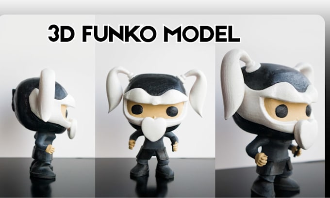 Design cute custom 3d funko pop 3d model 3d sculpting 3d character for ...