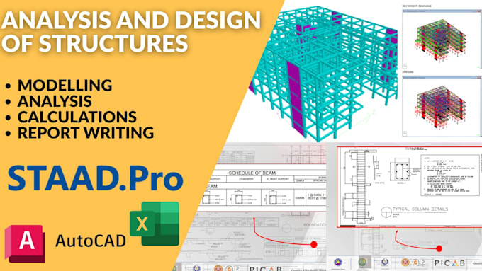 Do Structural Analysis And Design Using Staad Pro By Keishun Andoy Fiverr