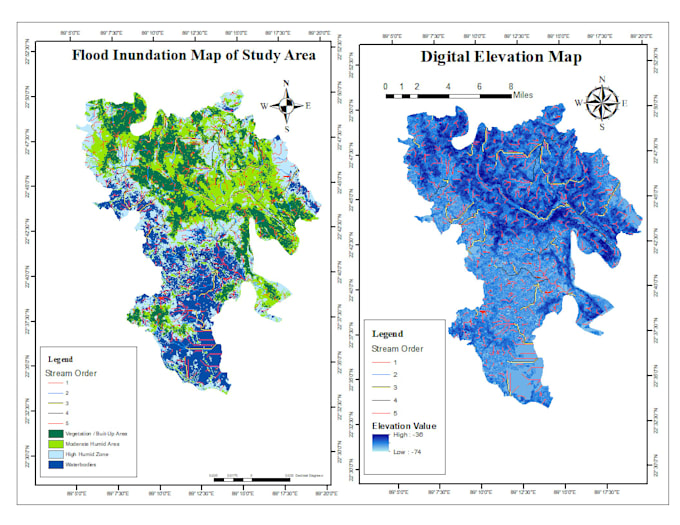 Do gis mapping and spatial analysis and lulc, ndvi, ndwi dem mapping by ...