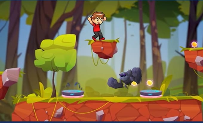 Create 2d game animation, sprite animation, character actions, ui ...