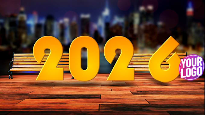 Crear un video de deseos de año nuevo 2026 con tu logo de marca