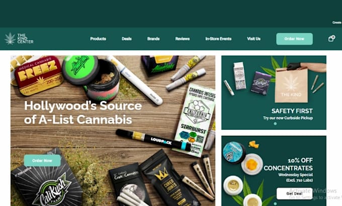 Design marijuana website dispensary marijuana store cannabis website by ...