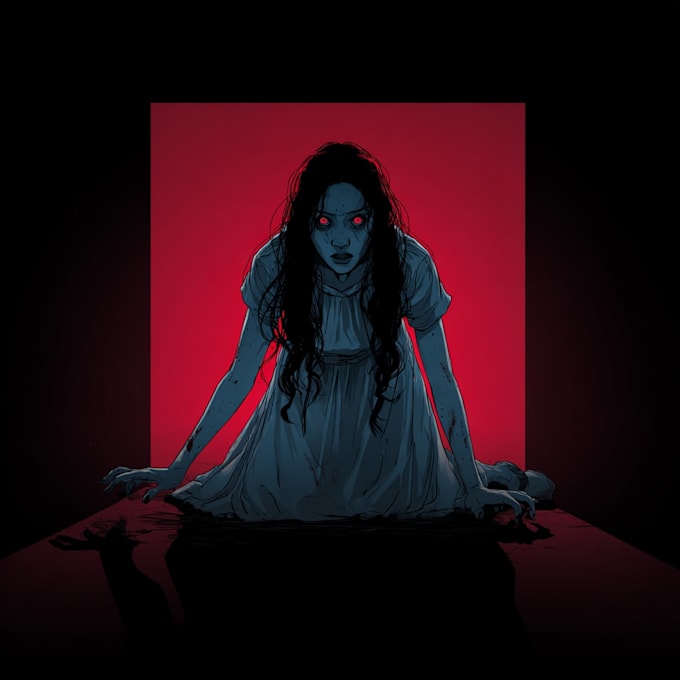 Draw horror dark art character creature illustration cover by Dtalawtud ...