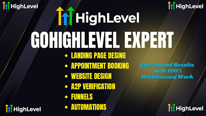 Be your go high level expert, gohighlevel funnel, workflow and web ...