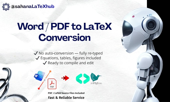Convert your pdf or word document to clean latex code by Sahanalatexhub ...