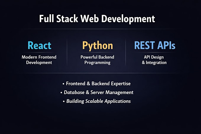 Construire une application web full stack avec react et python