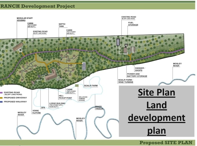 Create site plan for real estate buildings,masterplan, aerial map ...