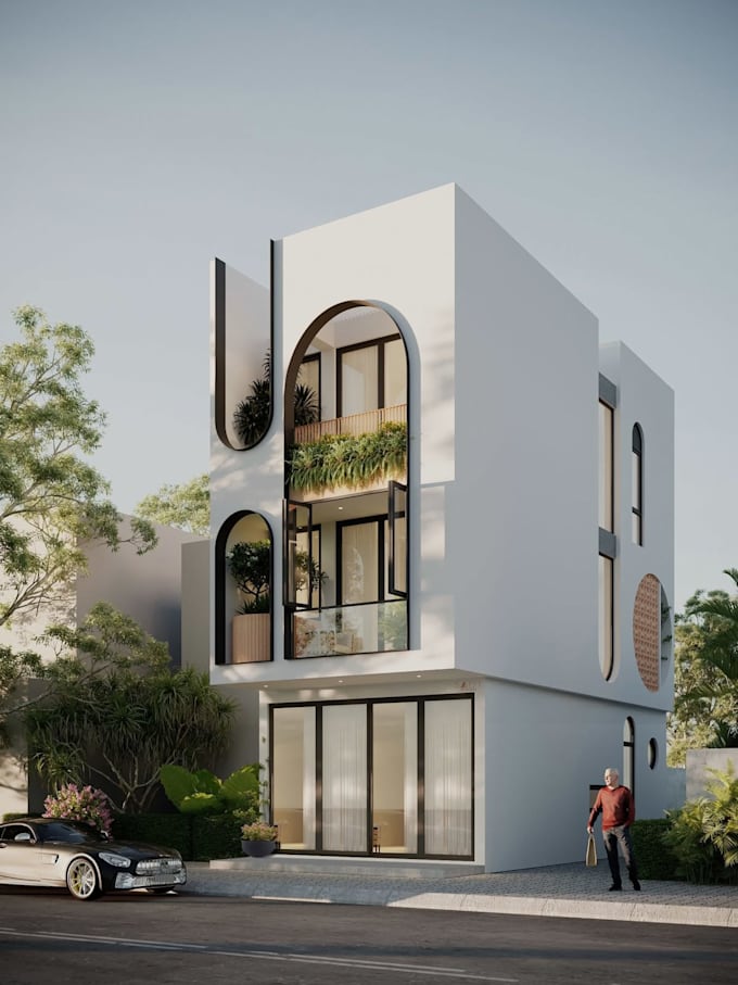 Create realistic exterior elevation 3d and rendering by Ehtesham349 ...