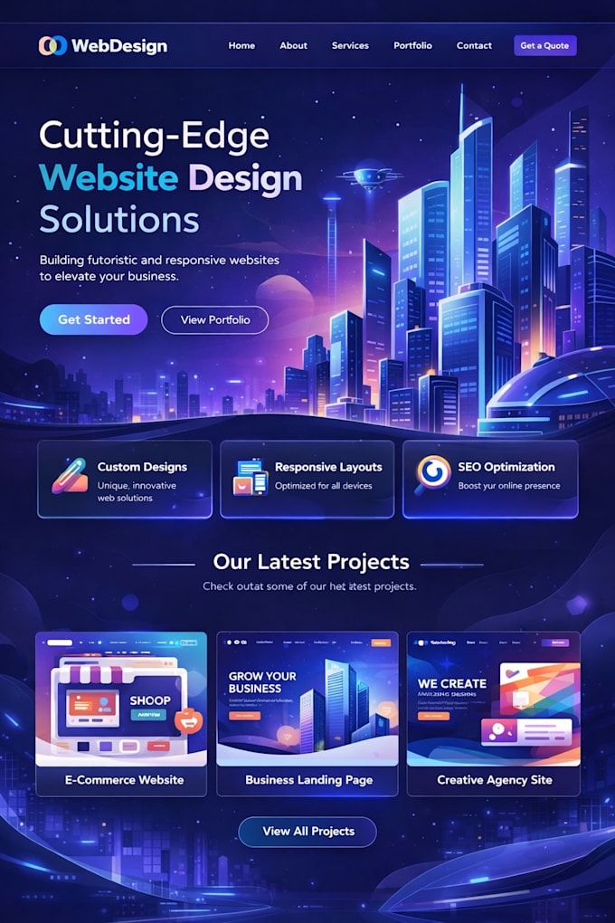 Design a modern ai website or web app ui by Zno_ai | Fiverr