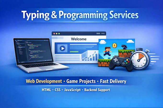 Do typing and programming tasks by Nathanael_vs | Fiverr