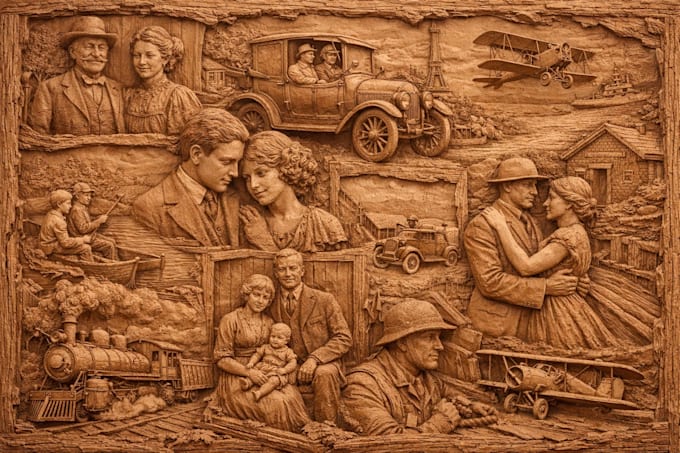 Sculpt 2d to 3d relief engraving 3d cnc engraving 3d wood carving 3d ...