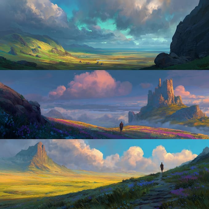 Landscape art environment art background concept art by Tomarnganeh ...