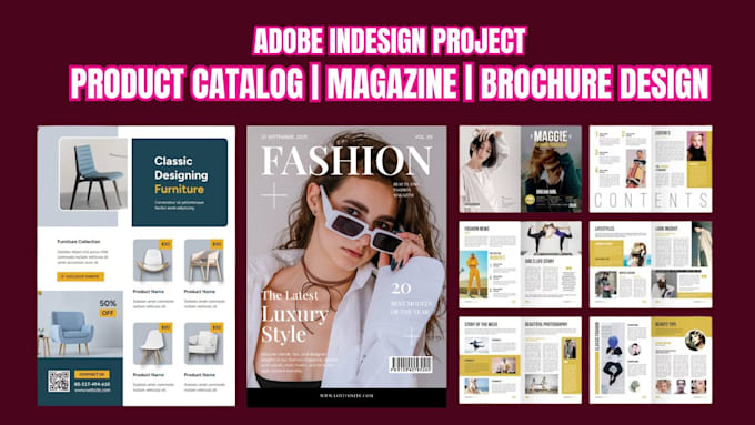 Do adobe indesign book formatting magazine layout design catalog ...