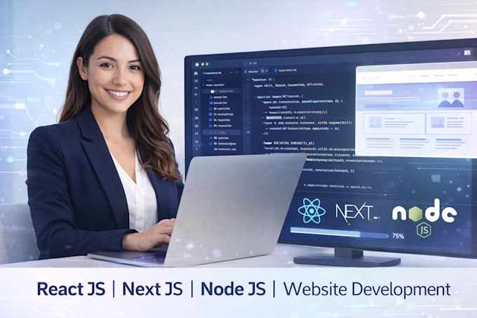 Build modern, fast, and responsive react js, next js, node js web applications by Rabbia_9 | Fiverr