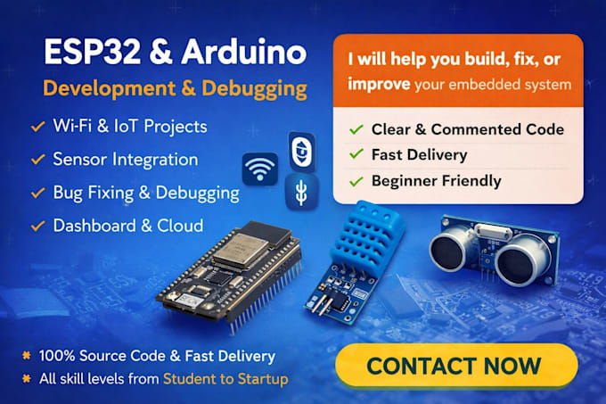 Program, and debug embedded system using arduino and esp32 by ...