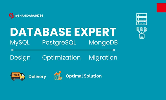 Design, optimize mysql, postgresql database, sql queries, migration, erd by Shahidarain786 | Fiverr