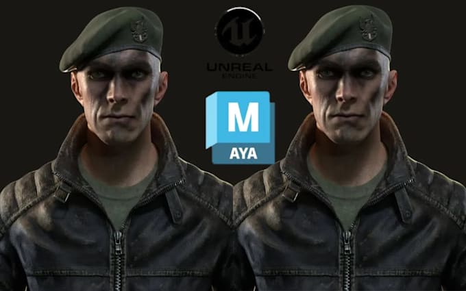 Create a realistic unreal engine metahuman style 3d character with pbr ...