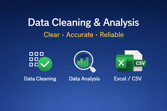 Clean and analyze your data by Viincent_ftgh | Fiverr