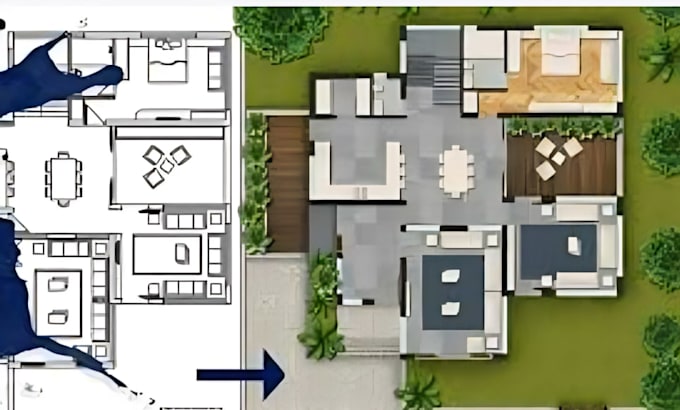 Do autocad 2d floor plan, 3d floor plan design and architectural 3d ...