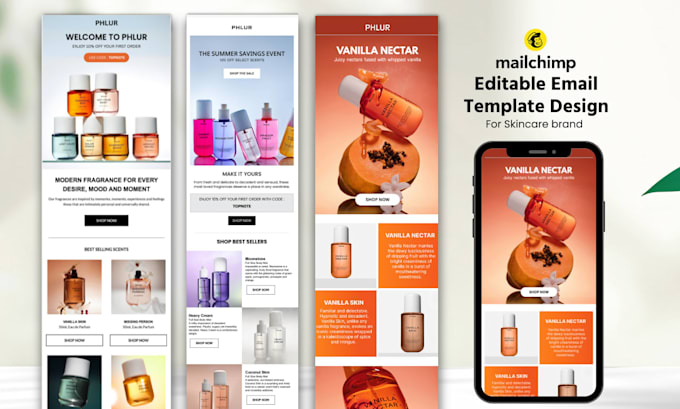 Design mailchimp template newsletter email marketing campaign ...