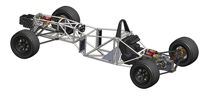 Design car structure in solidworks,f1 car chassis design,vehicle layout ...