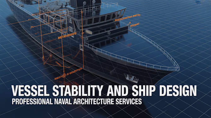 Provide naval architect vessel stability marine engineering, 3d ship ...
