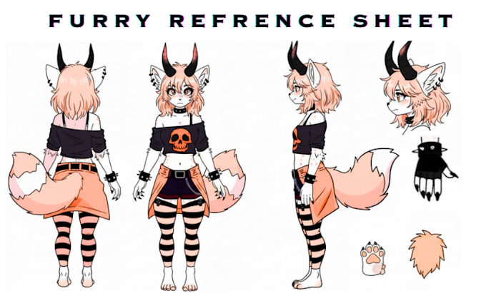Draw furry character reference sheet furry anthro furry oc furry ...