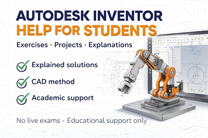 Autodesk inventor help for students cad projects and exercises by ...