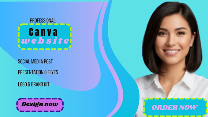 Create canva landing page, canva website design, by Greewod | Fiverr
