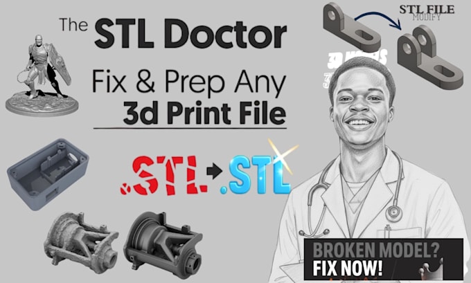 Repair stl file 3d stl model repair stl file modification obj file edit ...