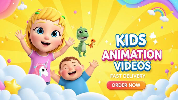 Produce fast viral 2d animation video for kids learning for youtube by ...