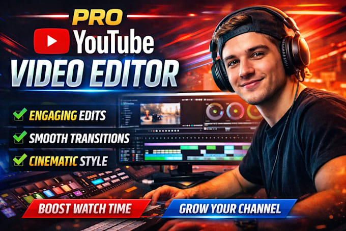 Edit youtube videos like top creators in your niche by Weedit10 | Fiverr