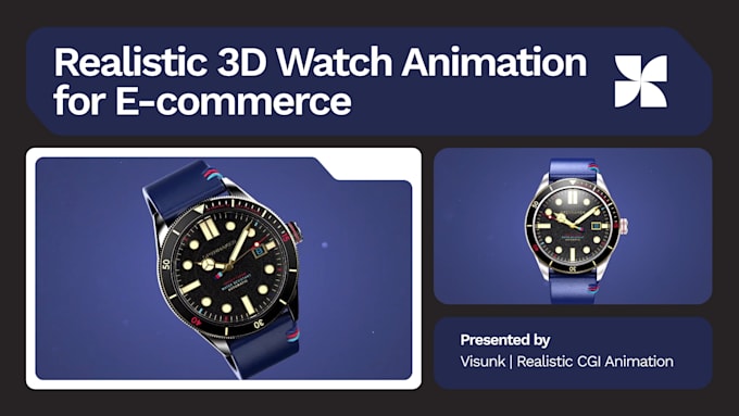Create realistic 3d watch animation for e commerce by Watch_3dstudio ...