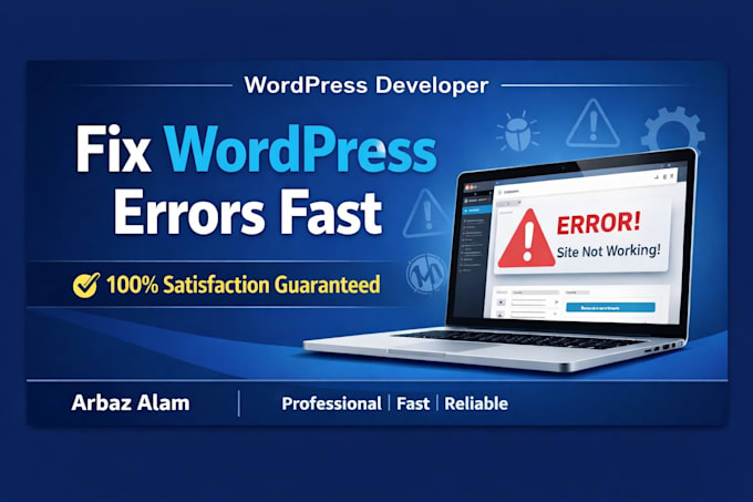 Fix any wordpress error, bug or issue within 12 hours by Alexs923 | Fiverr