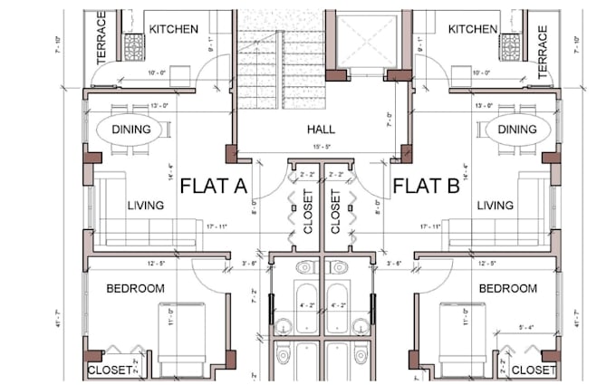 2d revit floor plan mep drawing architectural layout house city plans ...