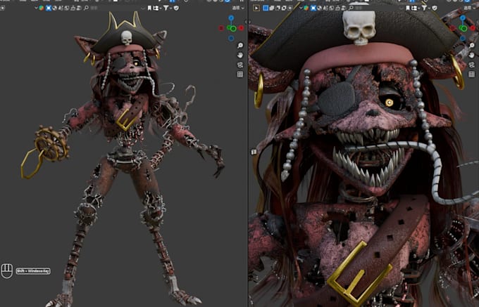 Port, edit, create custom fnaf model, sfm model gmod playermodel, tf2 ...