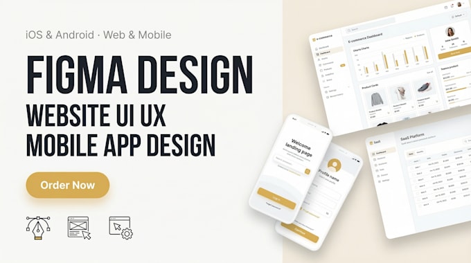 Do figma design, figma website, mobile app using figma, website ui ux ...