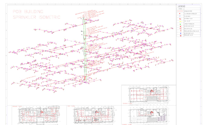 Design fire sprinkler system with hydraulic calculation nfpa compliant ...