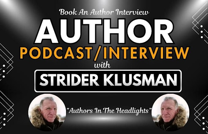 Author interview, author podcast promotion, youtube author spotlight ...