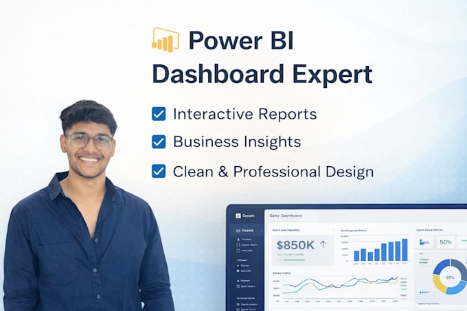 Create interactive power bi dashboards and reports by Shikil_dcruz | Fiverr